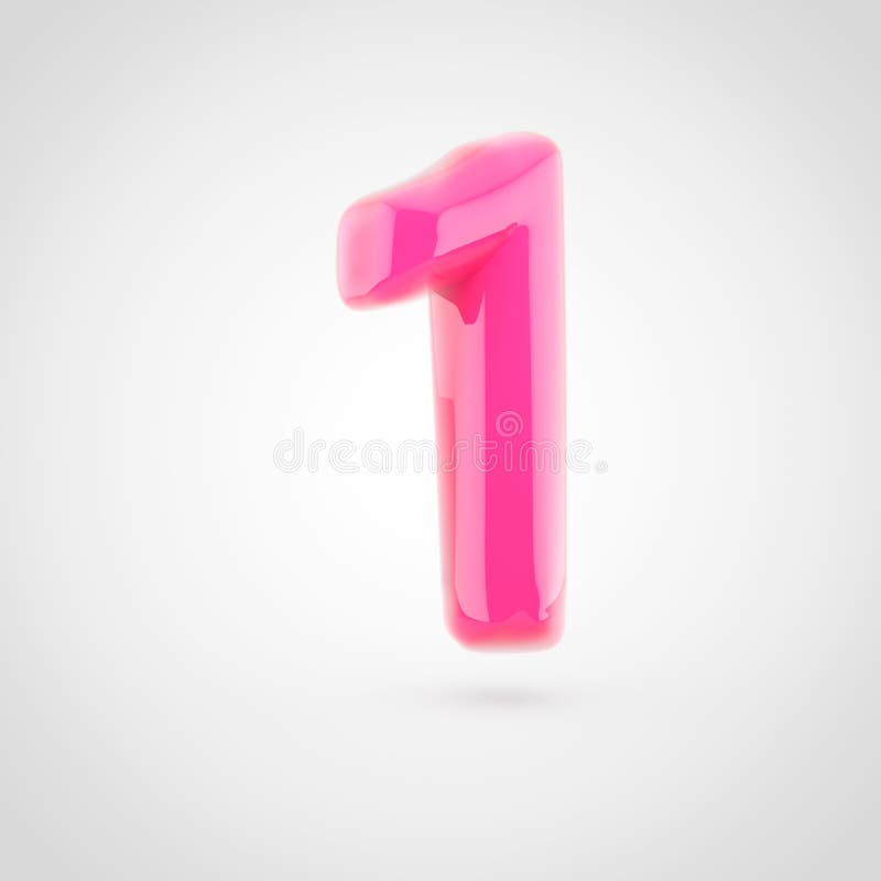 Number One Filled With Colourful Words. Vector Stock Vector ...