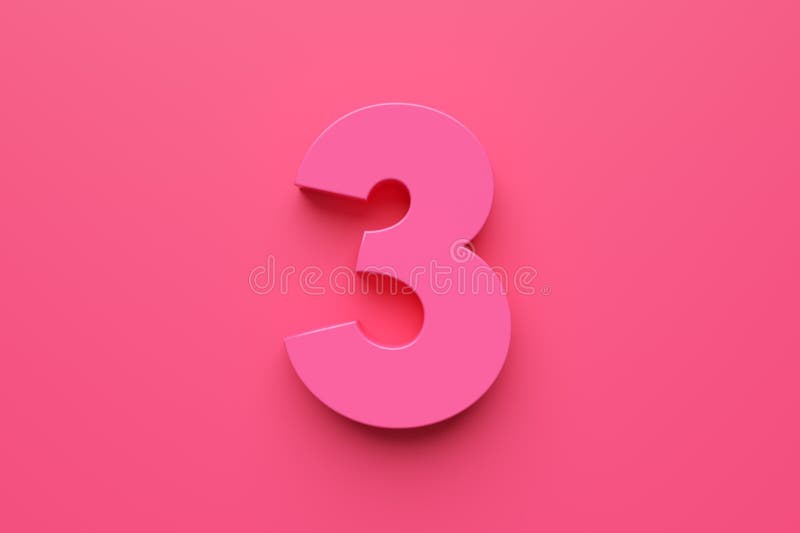 Three Number Pink Stock Illustrations – 2,944 Three Number Pink Stock ...