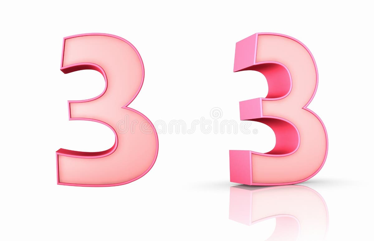 Three Number Pink Stock Illustrations – 2,122 Three Number Pink Stock ...