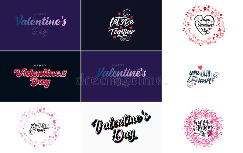 Pink October Logo with Hearts and Calligraphy Lettering Isolated on ...