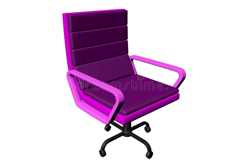 Pink office chair stock illustration. Illustration of office - 85730402