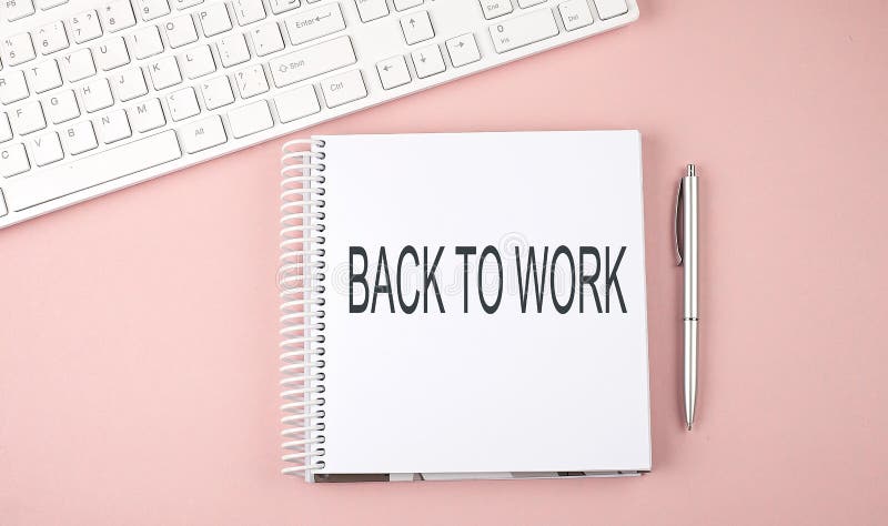 Office Desk Workplace with Keyboard, Charts and Magnifier on Grey Table ...