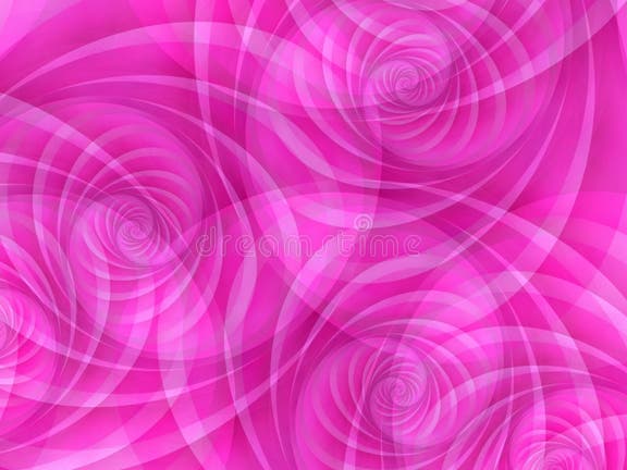 Pink Opaque Circles Swirls stock illustration. Illustration of artistic ...