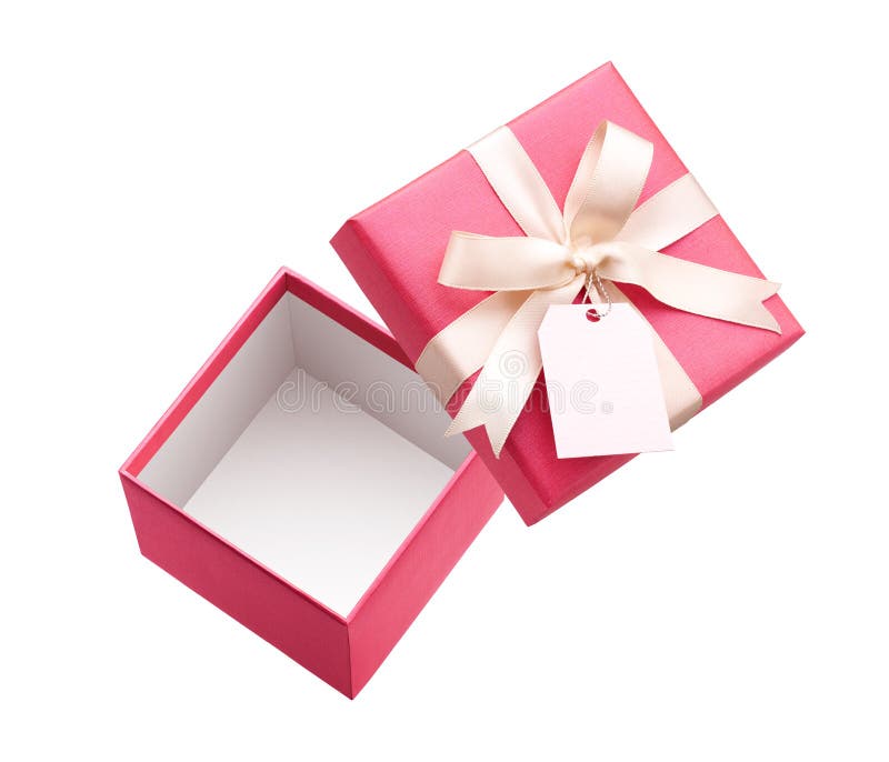 Pink open gift box stock image. Image of anniversary - 188120671