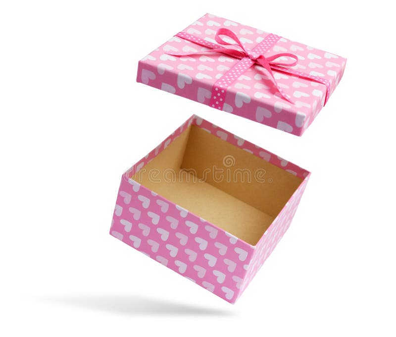 Pink open gift box stock image. Image of anniversary - 188120671