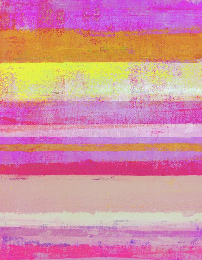 Pink and Orange Abstract Art Painting Stock Image - Image of acrylic ...