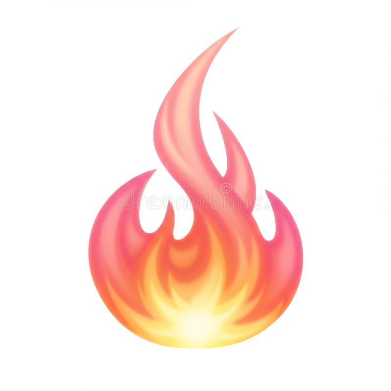 Pink and Orange Flame Illustration Stock Illustration - Illustration of ...