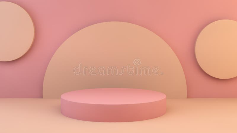 Pink and orange storefront stock illustration. Illustration of space ...