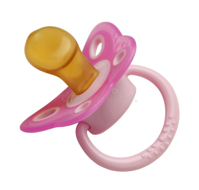 Pink Pacifier stock image. Image of outline, object, binky - 36269383