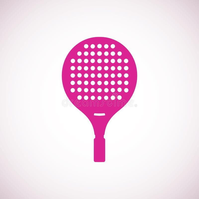 Pink Padel Racquet Icon - Vector Design Stock Vector - Illustration of ...