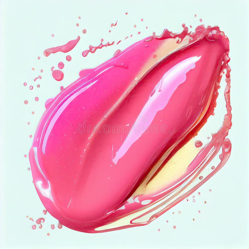 Pink paint brush stroke stock illustration. Illustration of creative ...