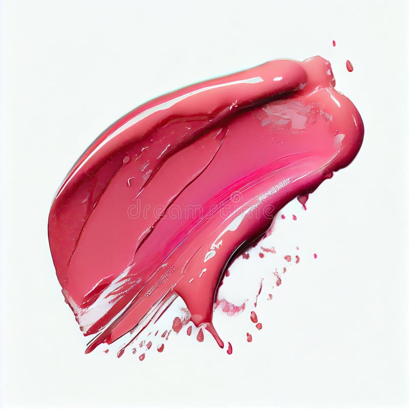 Pink paint brush stroke stock illustration. Illustration of design ...