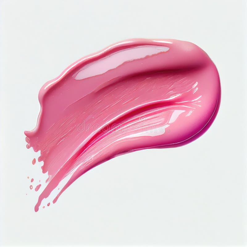 Pink paint brush stroke stock illustration. Illustration of abstract ...