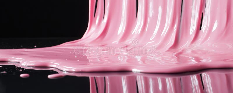 Abstract Pink Liquid Dripping Down Elegant Fluid Texture Background ...