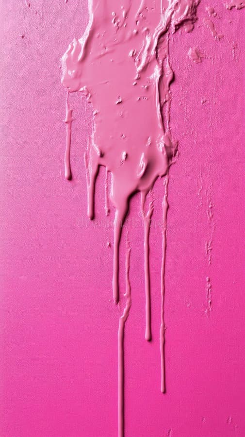Pink Paint Dripping on Textured Surface Stock Image - Image of liquid ...