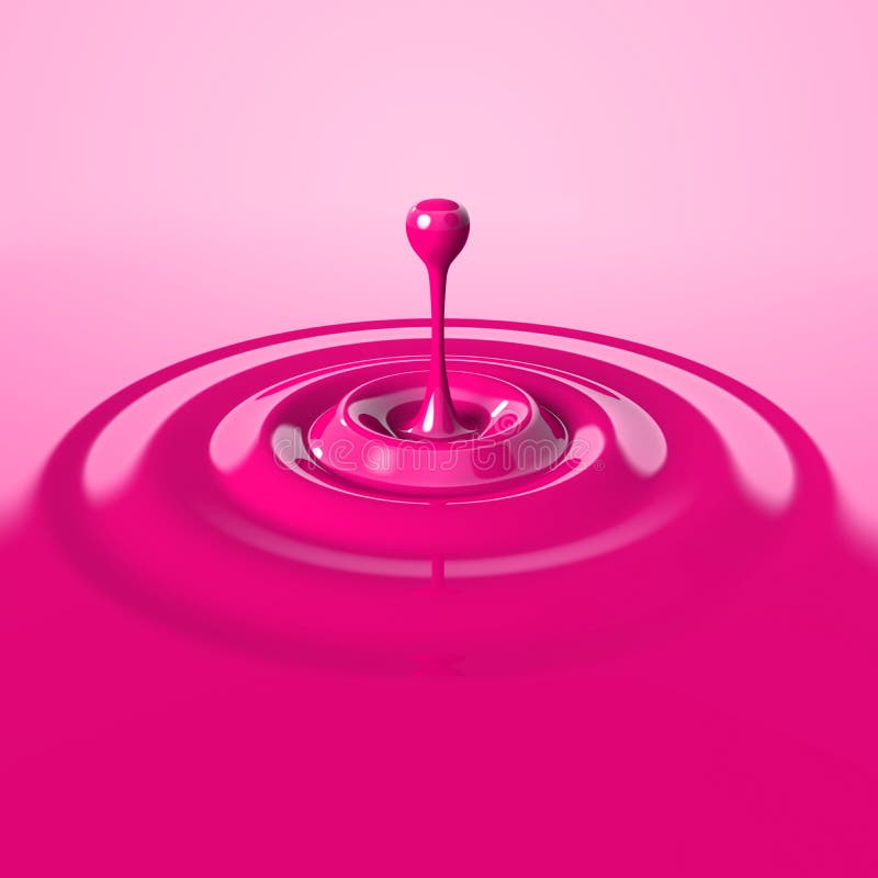 Pink Paint Drop Spalsh Background Stock Illustration - Illustration of ...
