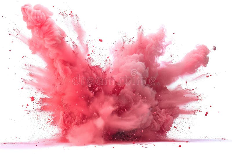 White Paint Explosion Splash Abstract Background. Milk Cloud, Dust ...
