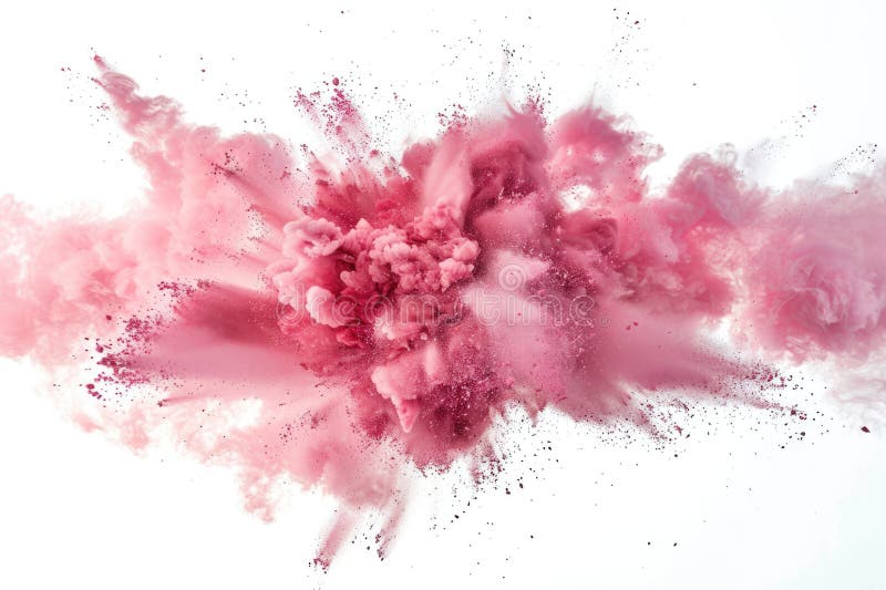 White Paint Explosion Splash Abstract Background. Milk Cloud, Dust ...