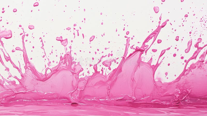 Pink Paint Explosion Splash Abstract Background. Watercolour Cloud ...