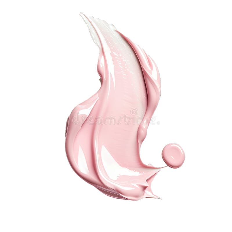 Pink Paint Splashing in Dynamic Swirl on White Background Stock ...