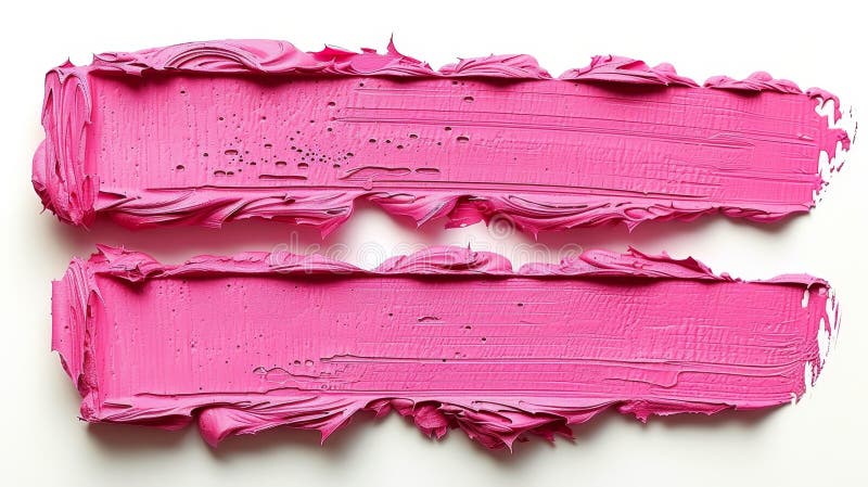 Pink Paint Stroke Isolated on White Background for Design Projects and ...