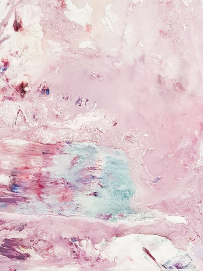 Abstract Pink Art Painting. Modern Art. Contemporary Art Stock ...
