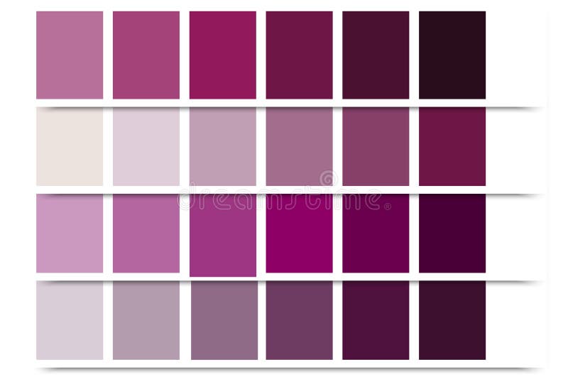 Pink Palette. Color Palette Concept. Flyer Design. Vector Illustration ...