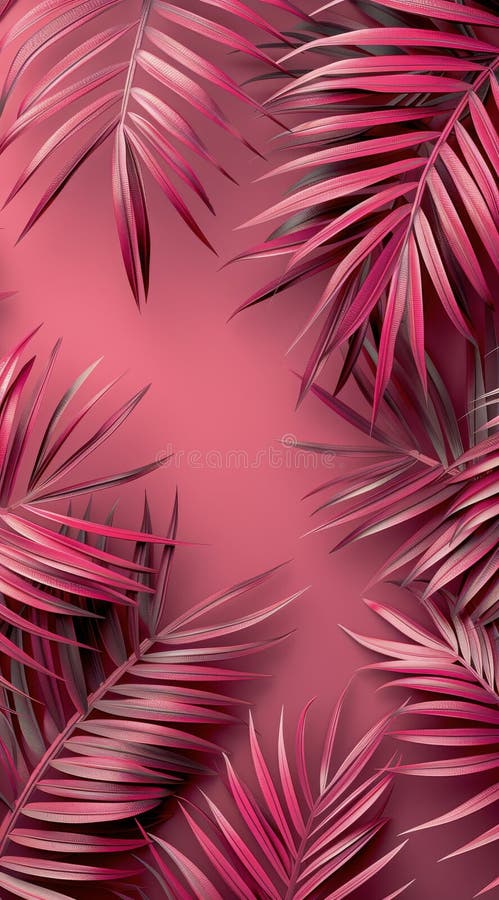 Pink Palm Fronds Shadow Gradient Background Stock Photos - Free ...