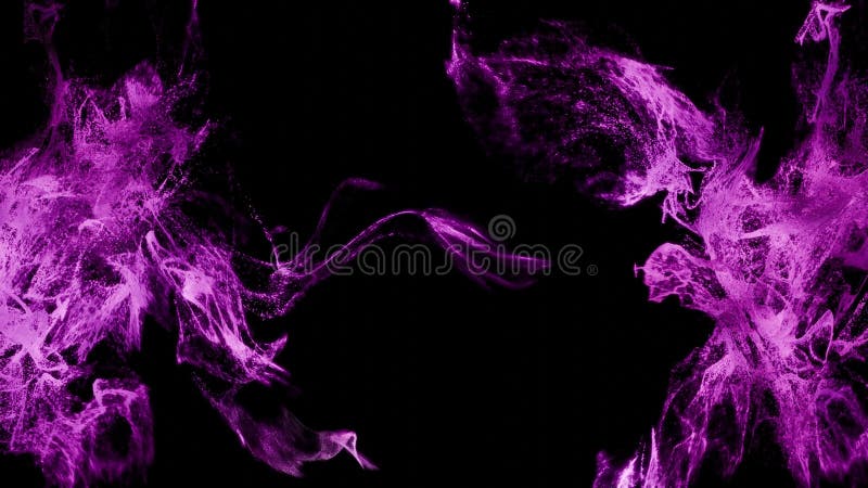 Pink Particles in the Dark with Shockwave Effect Stock Footage - Video ...