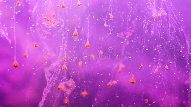 Pink Particles Floating in Water Stock Footage - Video of drug ...