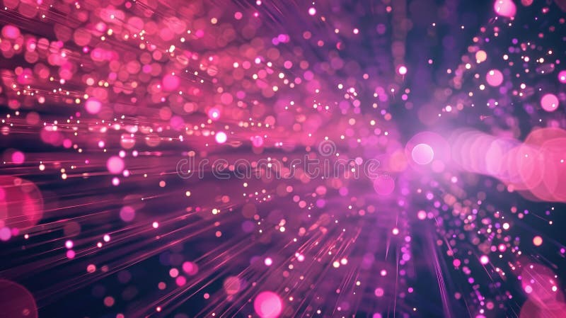 Pink Particles Form a Beautiful, Glowing Background AIG535 Stock Image ...