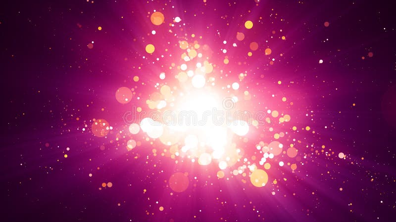 Pink Particles Light Center Background Stock Illustration ...