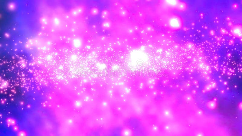 Pink Particles Over Blue Background Stock Illustration - Illustration ...