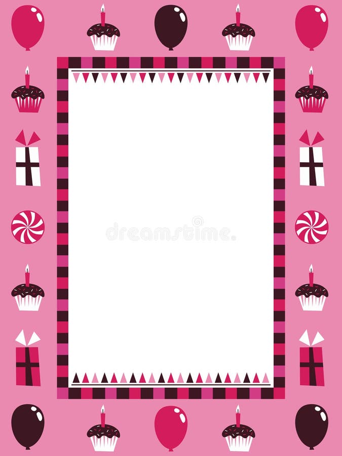 Party frame stock vector. Illustration of background, confetti - 5914690