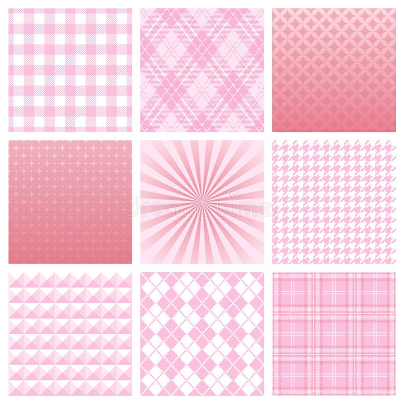 Pink pattern stock vector. Illustration of argyle, handmade - 18266321