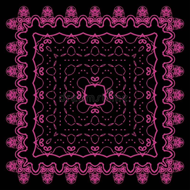 Pink lace pattern stock illustration. Illustration of good - 125913705