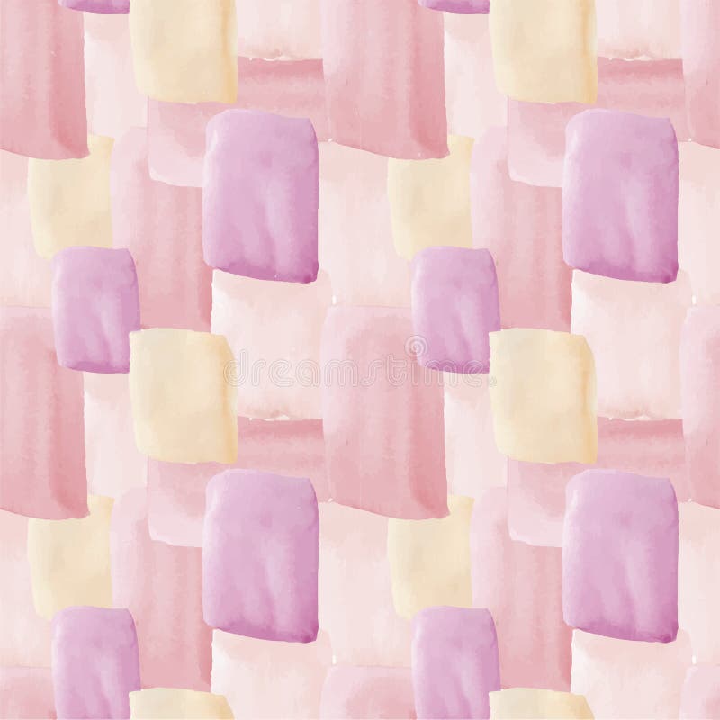 Pink Pattern, Watercolor Strokes and Spots, Seamless Vector Pattern ...