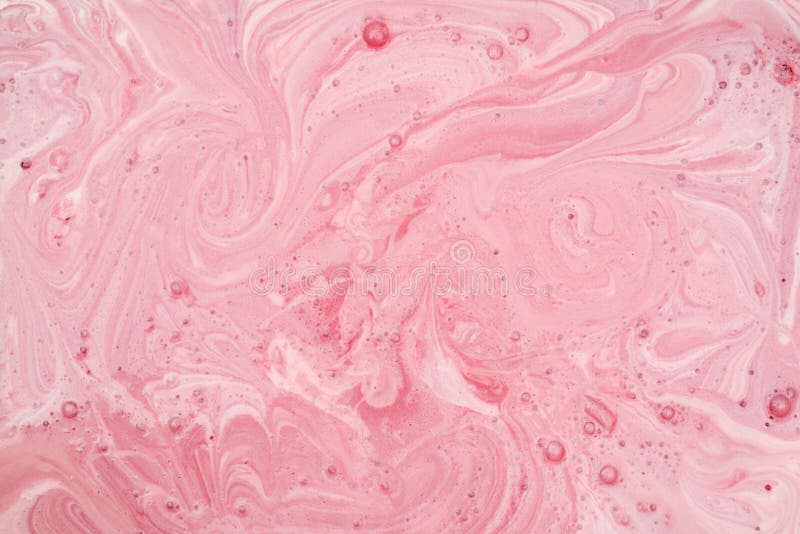 Pink Patterns on the Surface of the Liquid. Stock Image - Image of food ...