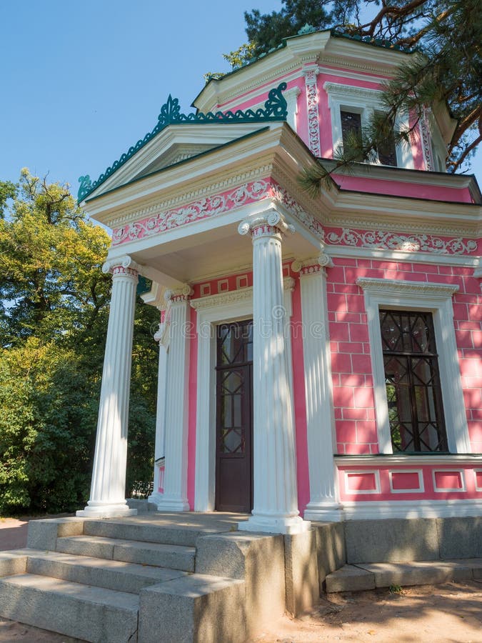 Pink pavilion stock photo. Image of pavilion, columns - 58666630