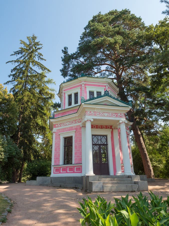 Pink pavilion stock image. Image of columns, renaissance - 58666741