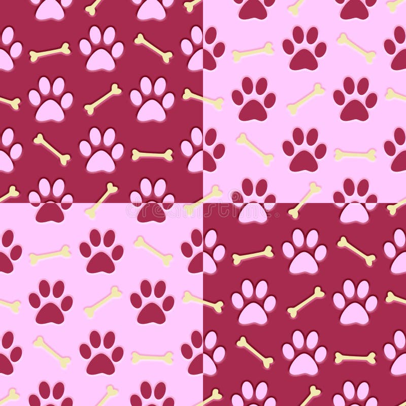 Pink Paw Print Wallpaper