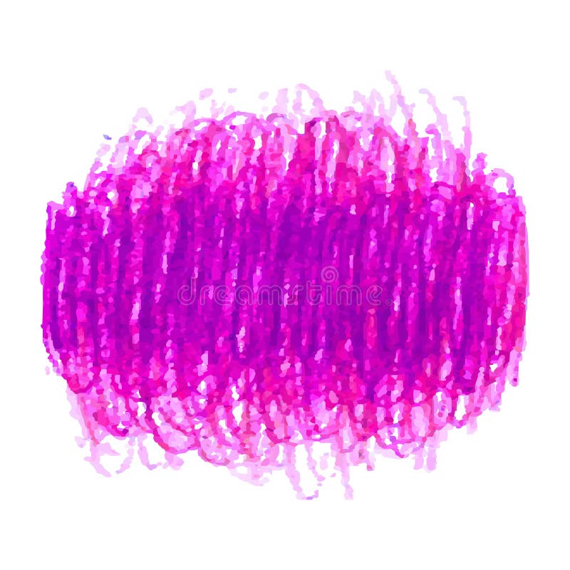Pink Pen Scribble Texture Stain Isolated on White Background Stock ...