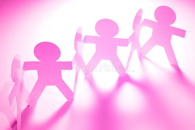Pink people stock photo. Image of concept, hand, icon - 2368846