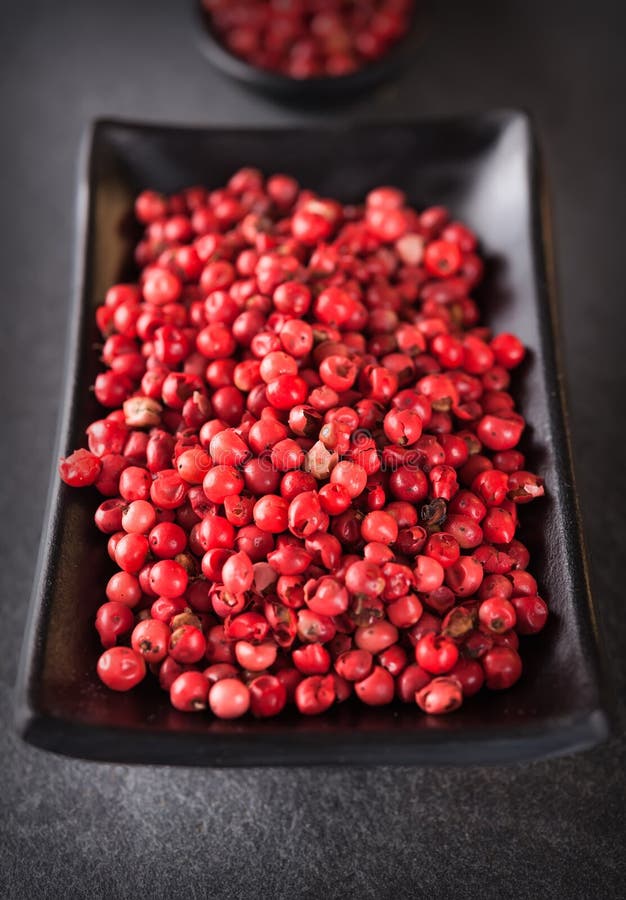 Pink Pepper, Brazilian Pepper Stock Photo - Image of flavoring, pink ...