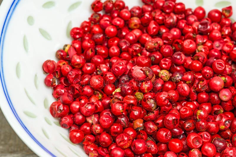 Pink pepper stock image. Image of macro, round, exoctic - 45780625