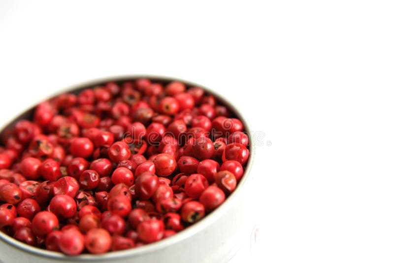 Pink peppers stock image. Image of exoticism, cuisine - 12451893