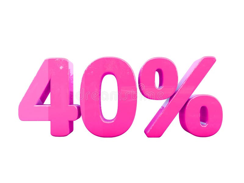 Pink Percent Sign Isolated stock image. Image of digit - 84269425
