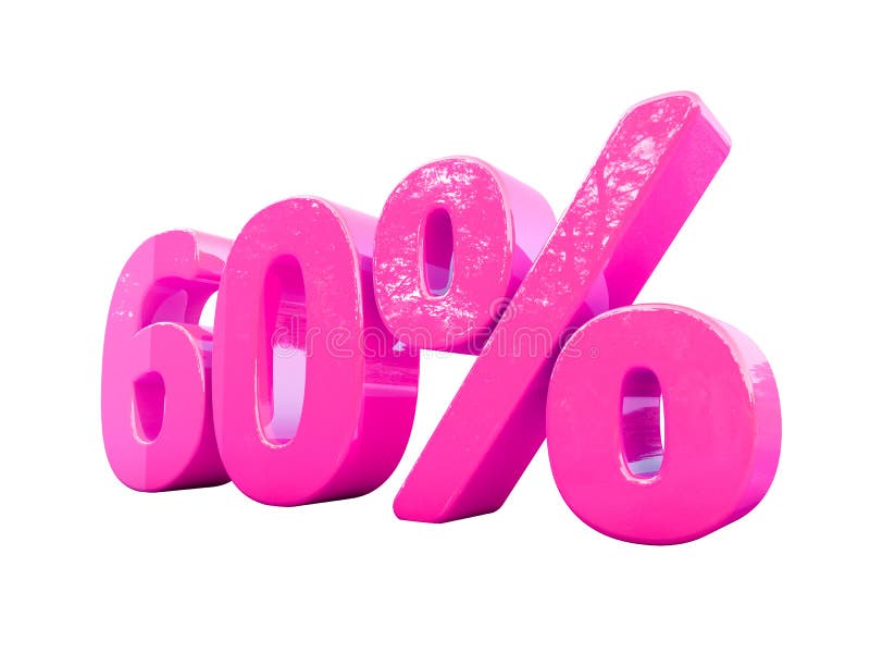 Pink Percent Sign Isolated stock photo. Image of benefit - 84271276