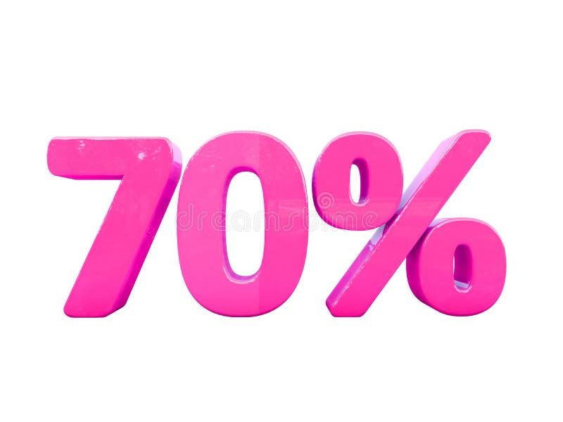 70 Pink Percent Sign Isolated Stock Illustration - Illustration of ...