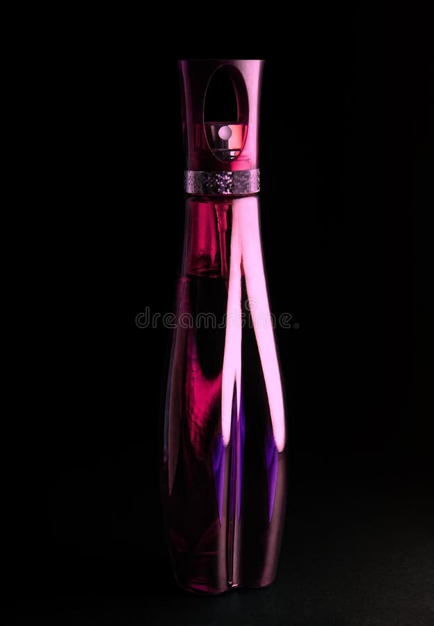 Pink perfume bottle stock photo. Image of glamour, isolated - 18085202